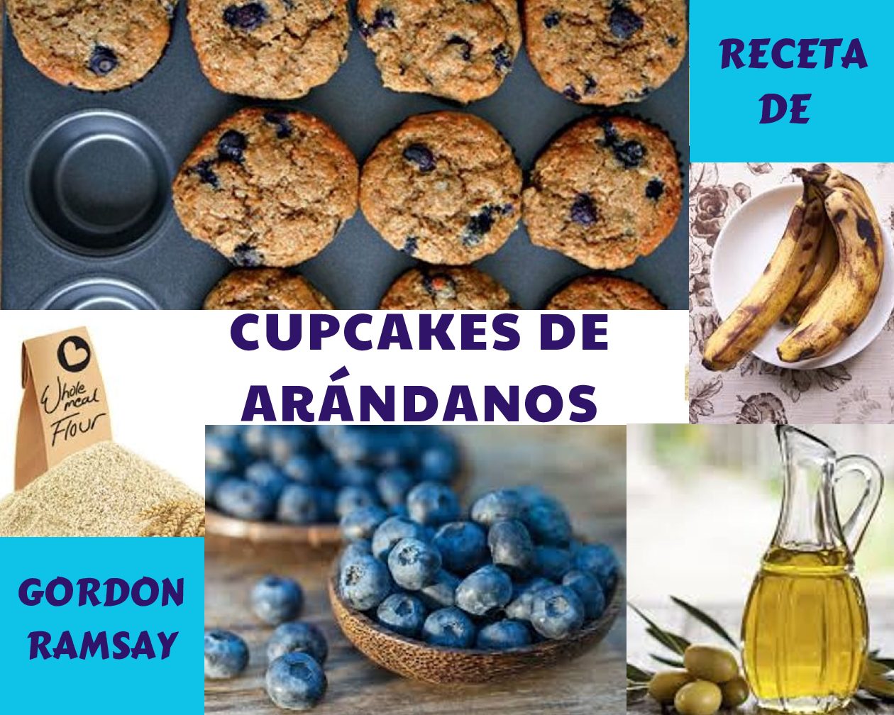 La Receta de los Ricos Cupcakes de Arándanos de Gordon Ramsay